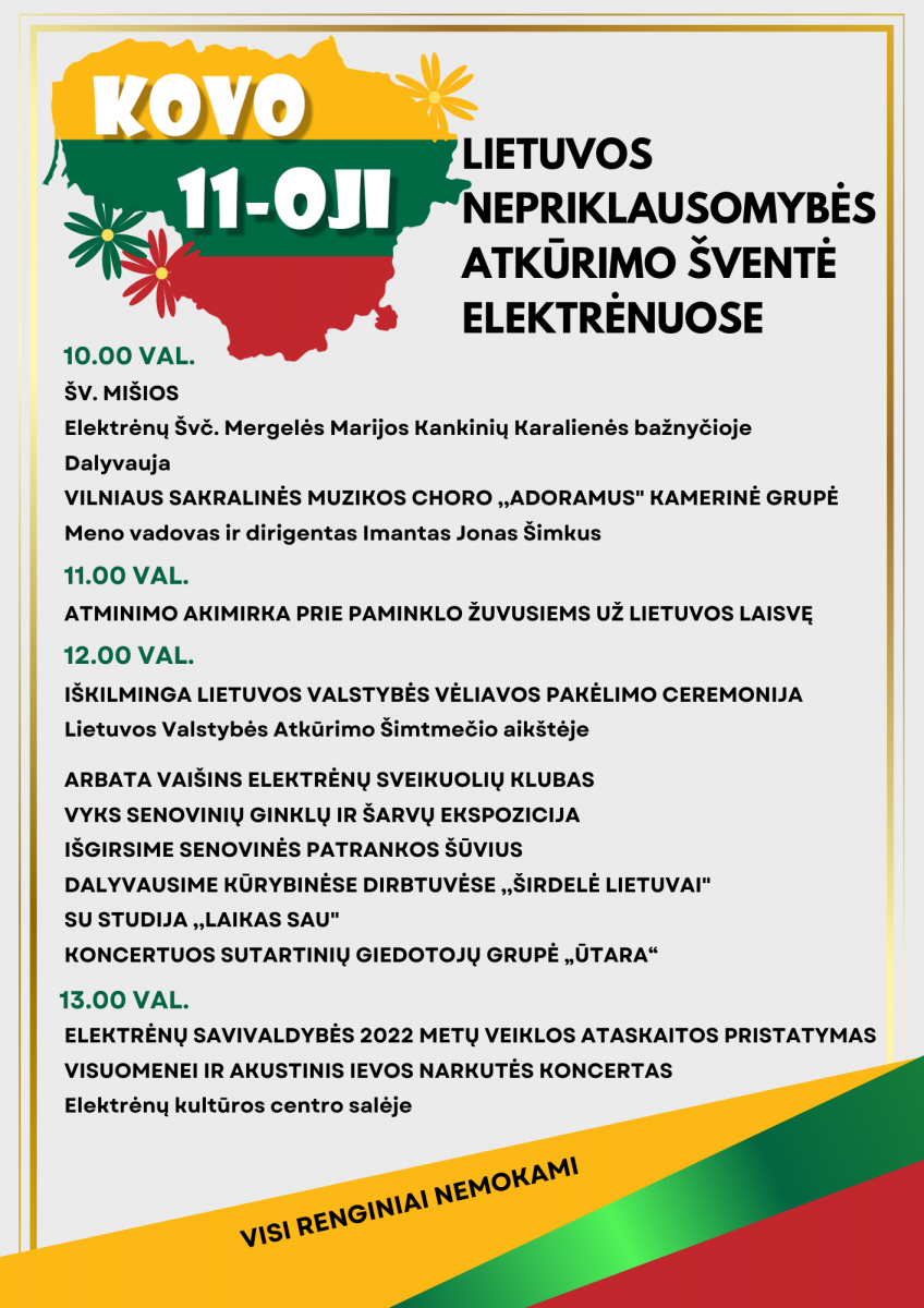 The celebration of the restoration of Lithuania's independence